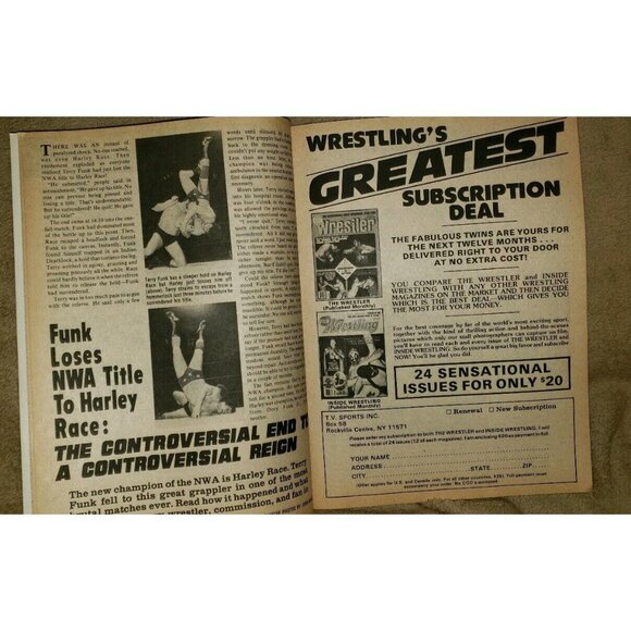 Accents | Inside Wrestling 577 Harley Racethe Sheikjack Briscoandre The ...